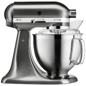 KitchenAid, Artisan kjøkkenmaskin 5KSM185PSENK 4,8L brushed nickel ...