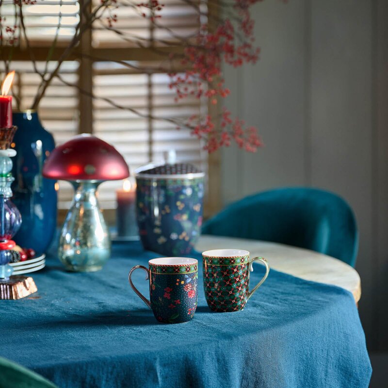 Pip Studio, Berry Blues krus liten 20 cl 2 stk blå - Kitch'n