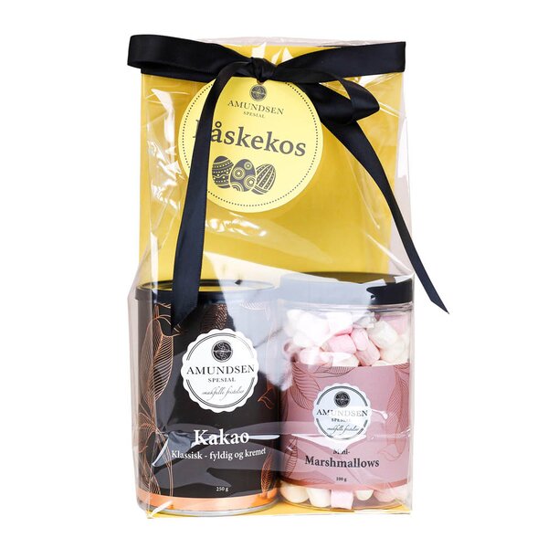 Amundsen Spesial, Påskegave med kakao og mini marshmallows 449g - Kitch'n