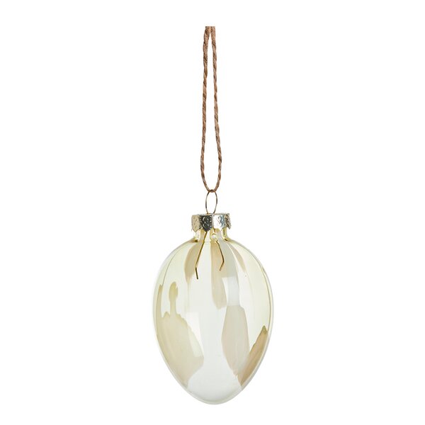 Lene Bjerre, Feven oppheng glass H7 cm gul - Kitch'n