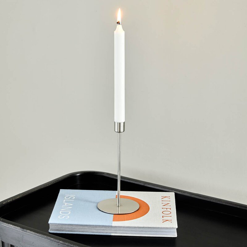 House Doctor, Anit lysestake 9,5x20 cm sølvfinish - Kitch'n