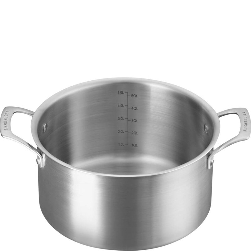 Le Creuset, Essential 3-Ply dyp gryte 24 cm 6L m/lokk - Kitch'n